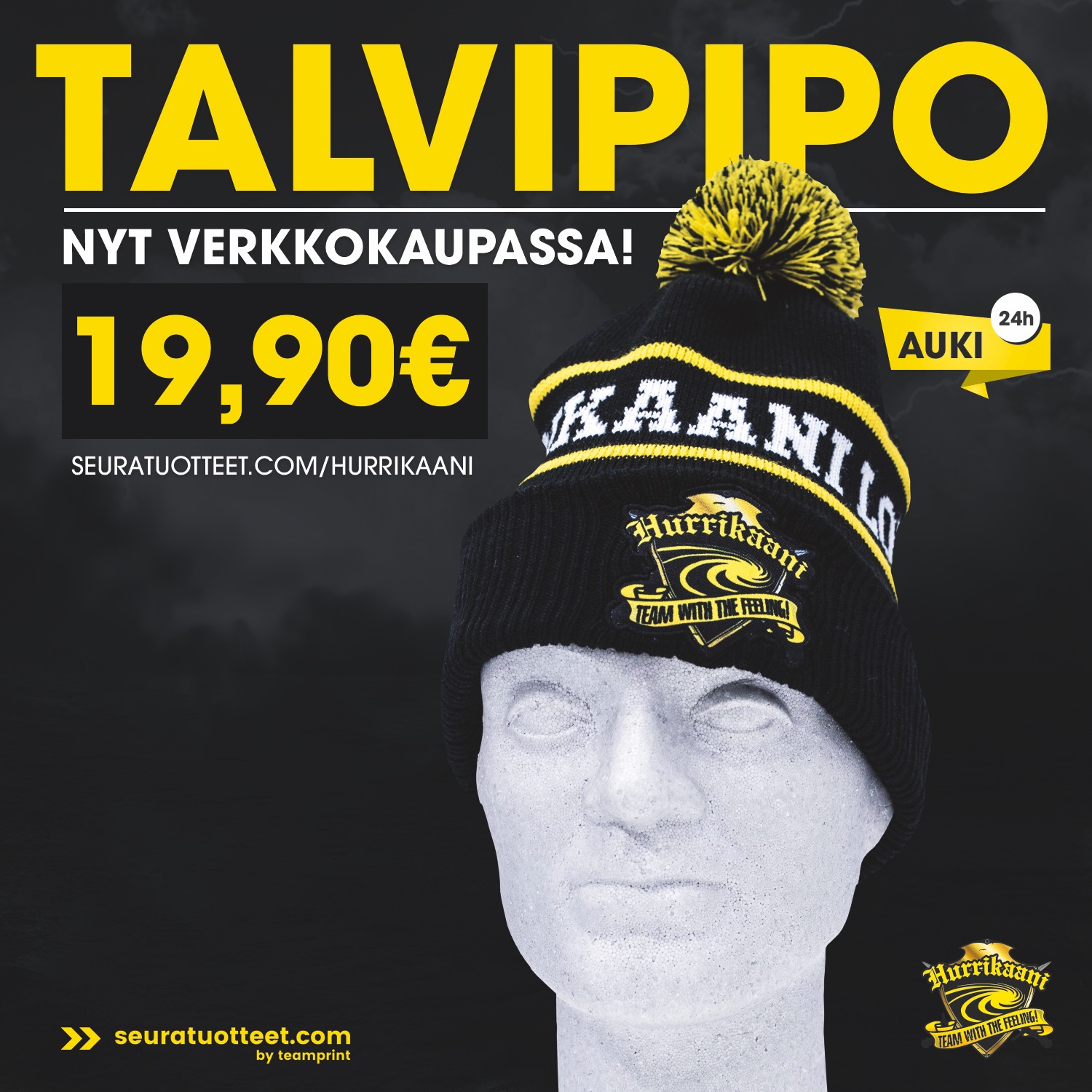 Uutta pipoa tarjolla! – Hurrikaani